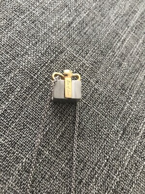 PETRA AZAR Sterling Silver And Gold Plated Gift Box Necklace | eBay