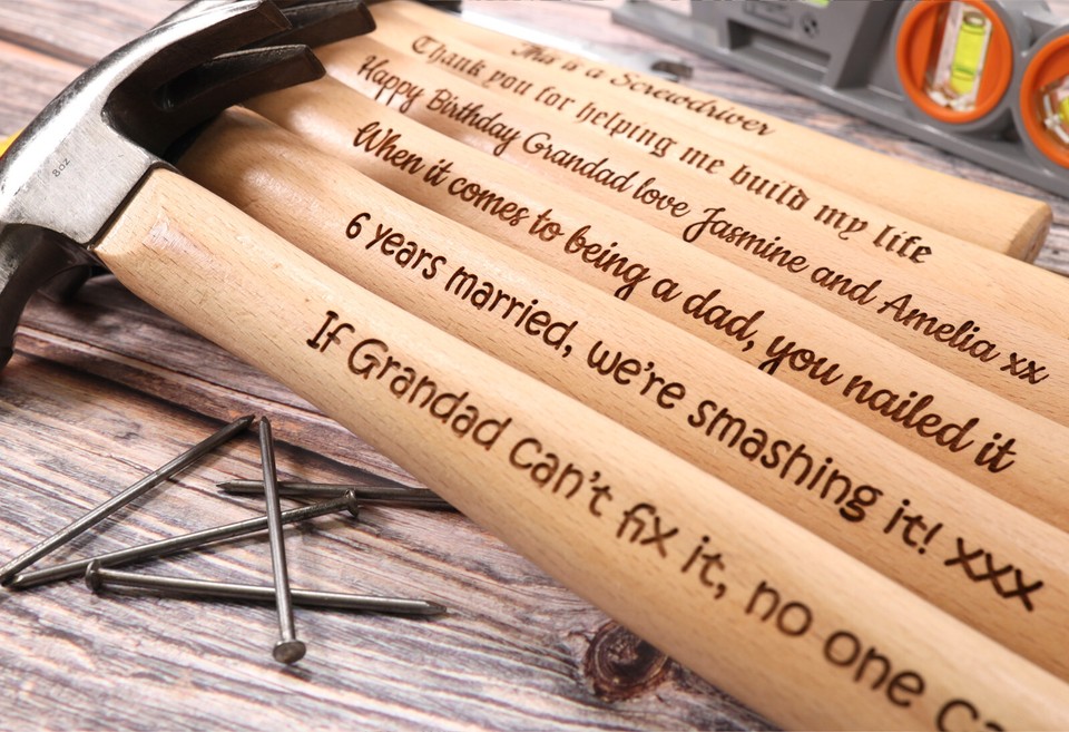 Personalised Custom Hammer + Gift Box | Design A Truly Unique Present ...