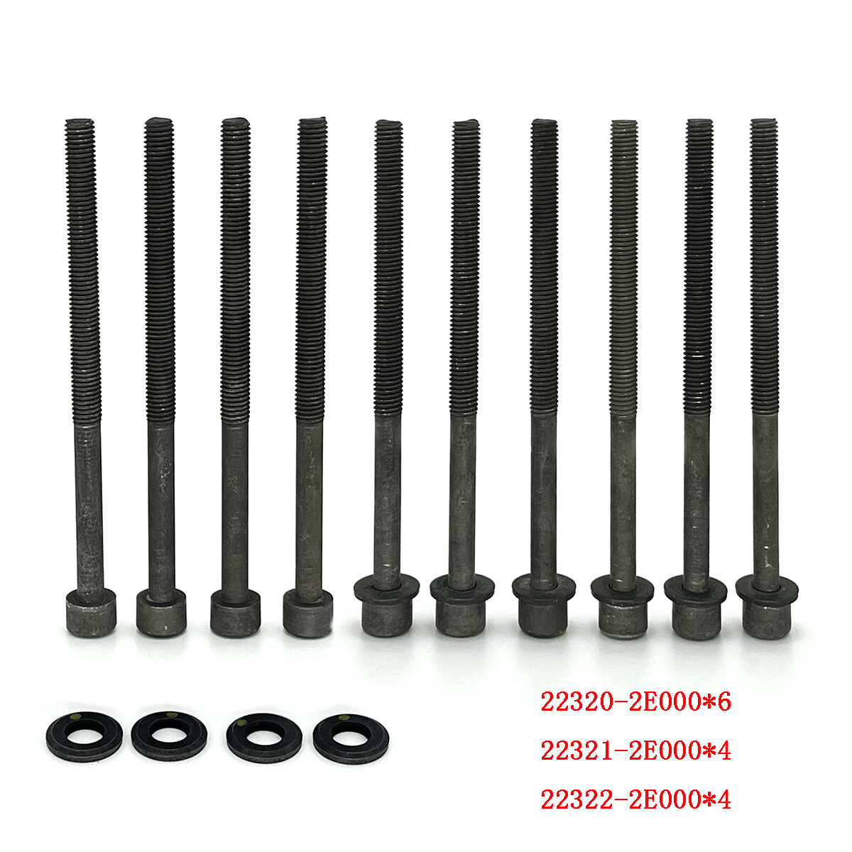 Cylinder Head Bolt Set for 2012-2020 Hyundai Kia 2.0L 22320-2E000 22321 ...