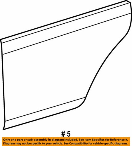 67113-12310 Toyota Panel, rear door, outer rh 6711312310, New Genuine ...