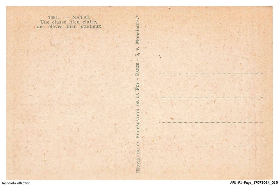 APKP1-0008-SOUTH AFRICA - NATAL - A Clear Class, Well-Behaved Students | eBay