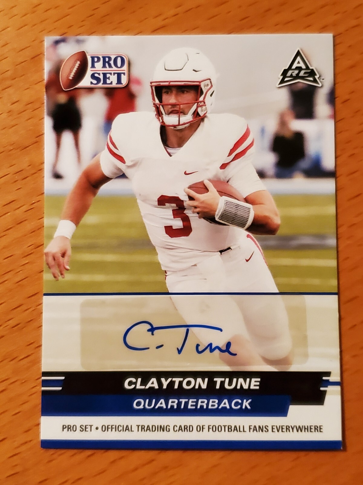 2022 Leaf Pro Set Rookie Auto Blue Clayton Tune Houston QB | eBay