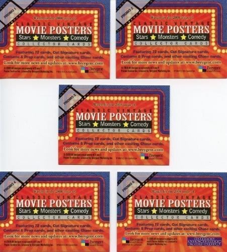 Classic Vintage Movie Posters 2 Promo Card Lot 5 Cards Breygent | eBay