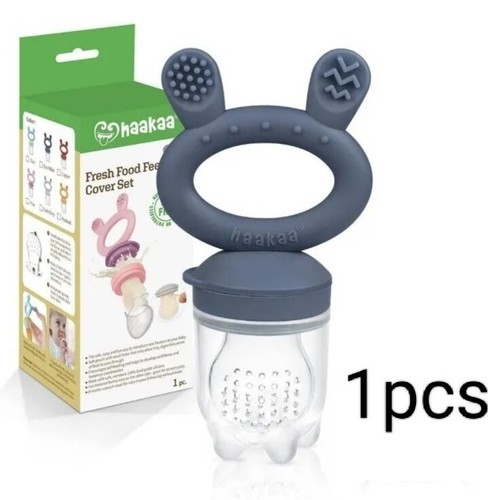 Steel Blue Haakaa Fresh Fruit Teether Dummy Feeder Baby Toddler ...