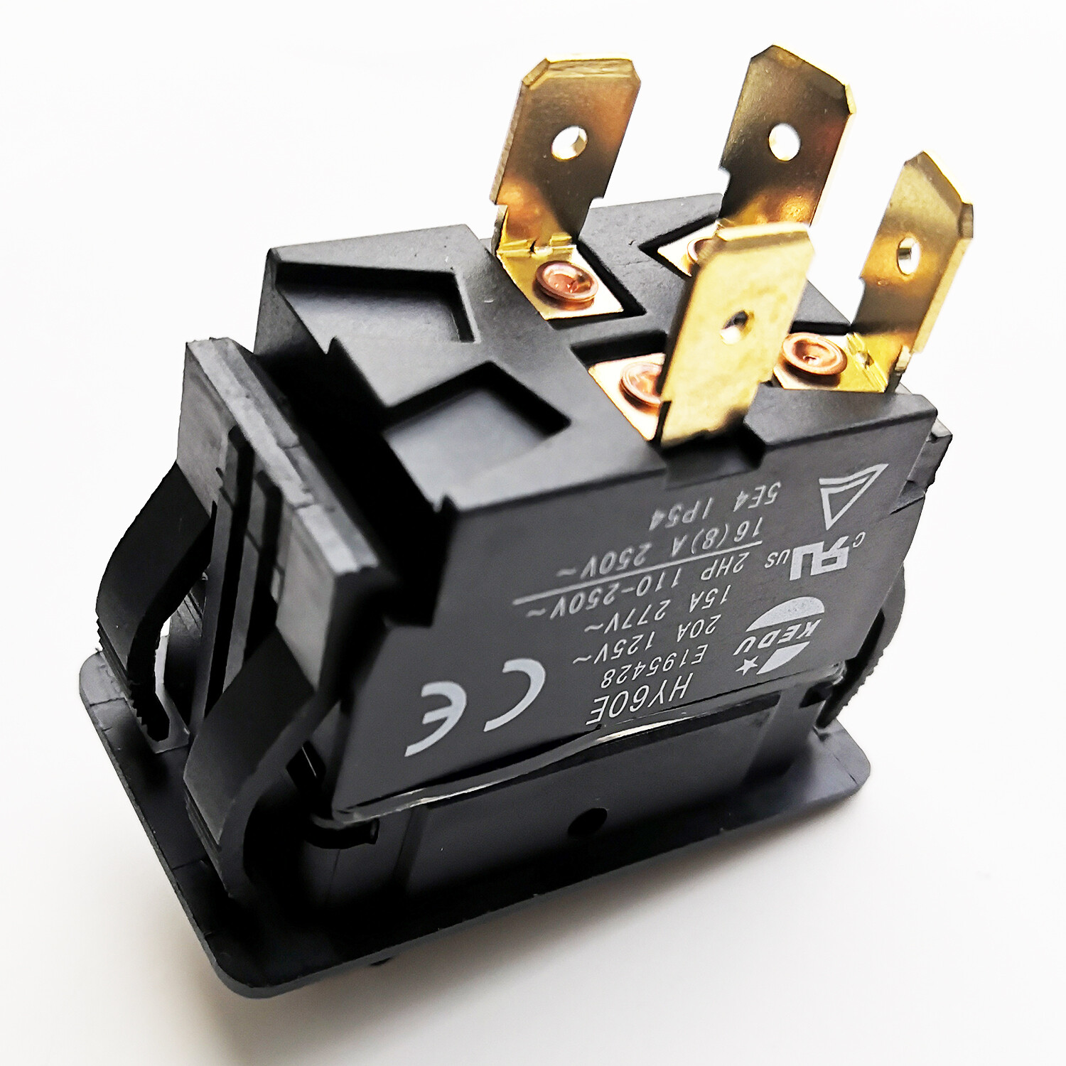 KEDU HY60E 4Pin DPST 125V 250V Double-Pole Single-Throw Electric Rocker ...