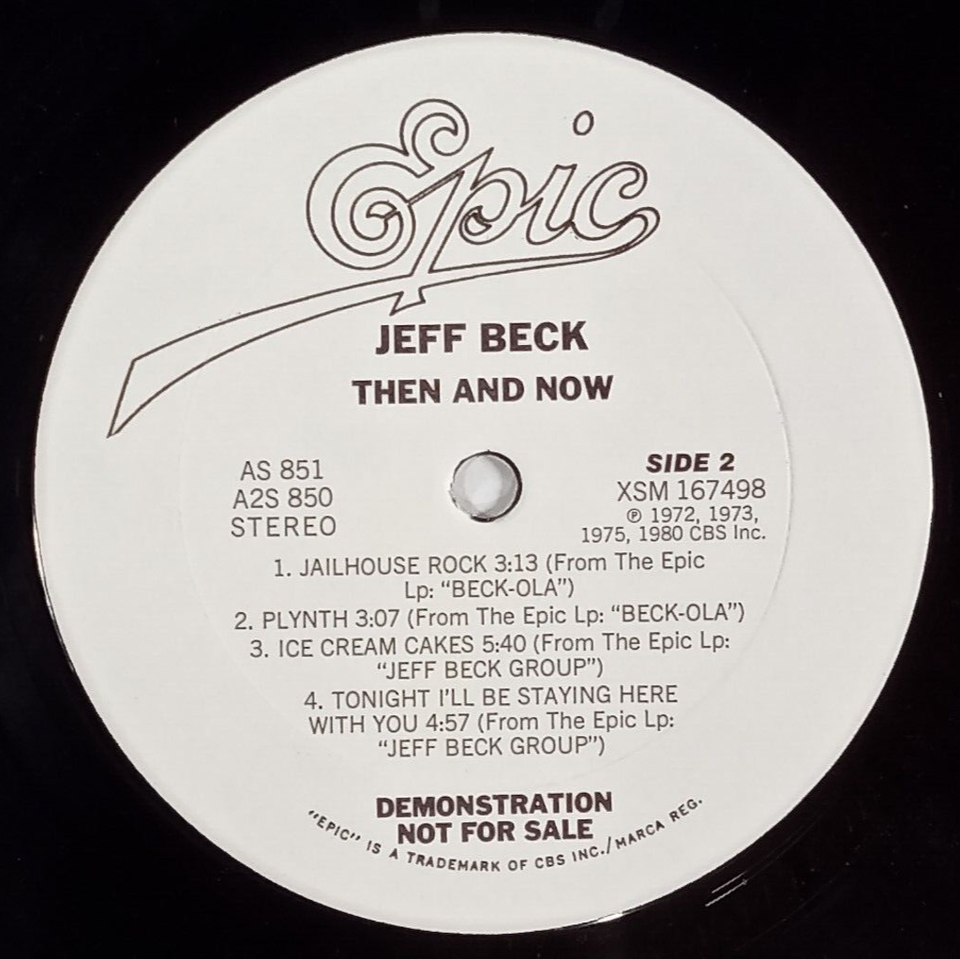 Jeff Beck: Then & Now Lp WHITE LABEL PROMO!! | eBay