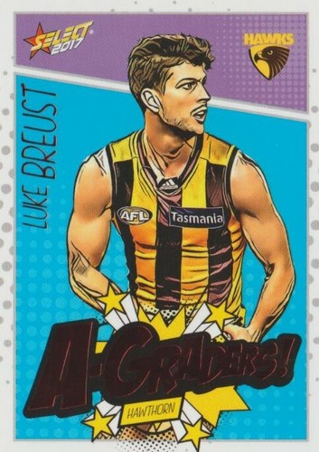 2017 AFL Select A-GRADERS Card Of LUKE BREUST | eBay Australia