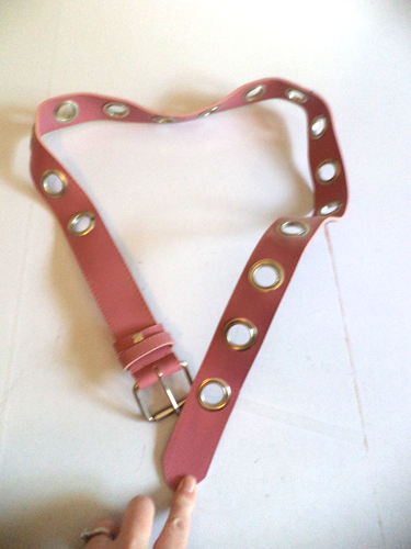 women's pink faux leather buckle belt | eBay UK