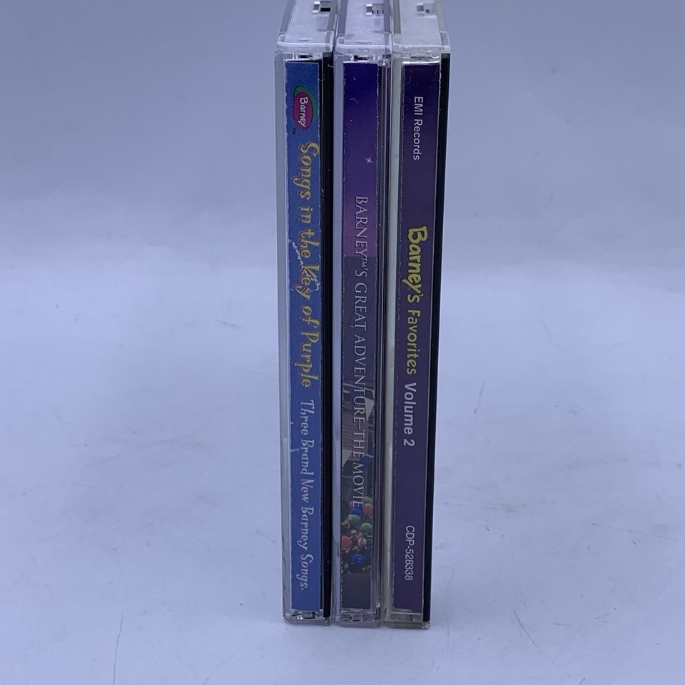 BARNEY 3 CD LOT: Great Adventure Soundtrack, Favorites Vol 2, Songs In ...