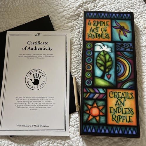 Michael Macone Plaque “simple Act Of Kindness Creates An Endless Ripple ...