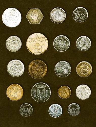 World Coin 18 coin lot of 'Exotics' w/Saudi Arabia, Egypt, Afganistan ...