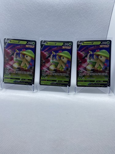 ⭐Breloom V Lot (3)006/264 Fusion Strike NM - Mint Ultra Rare Pokemon ...