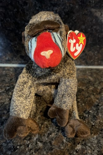 TY Beanie Baby CHEEKS the Baboon With Tag Retired DOB May 18th, 1999 | eBay