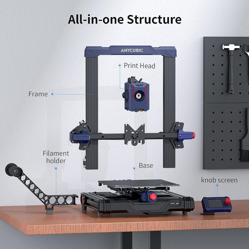 【Used】ANYCUBIC Kobra 2 Neo FDM 3D Printer Filament Max 250mm/s Speed ...