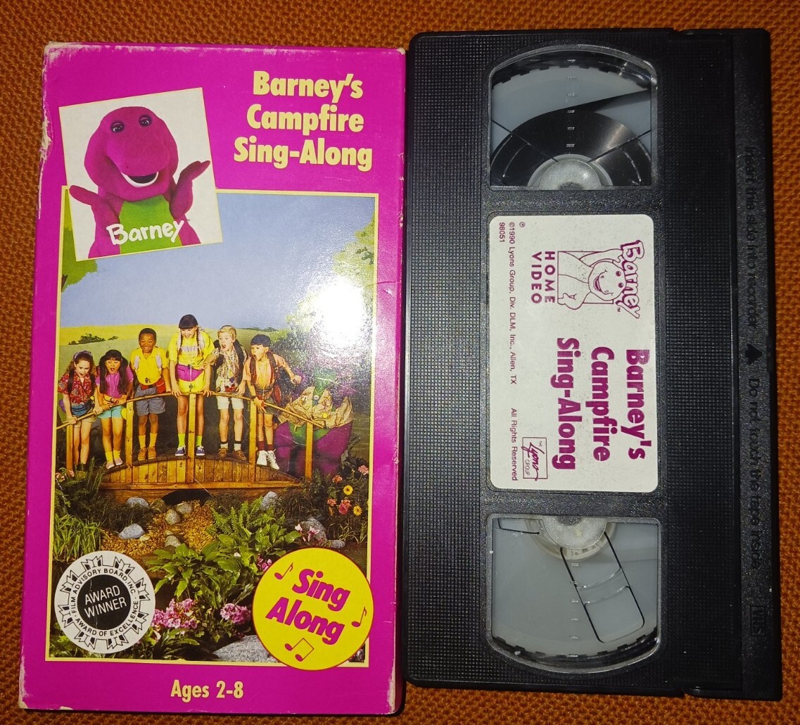Barney Campfire Sing-Along VHS Video Tape | Grelly USA