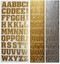 LARGE LETTERS Peel off Stickers 20mm Alphabet Card Making Gold or ...