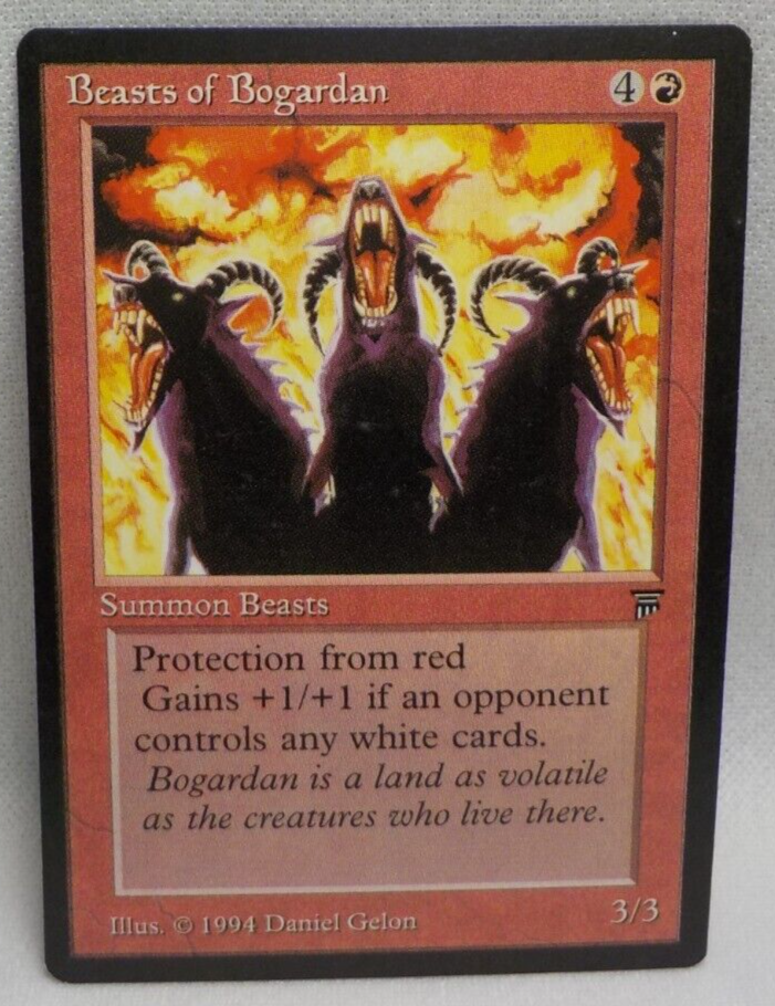 BEASTS OF BOGARDAN MAGIC THE GATHERING LEGENDS MTG 1994 Trading Card ...