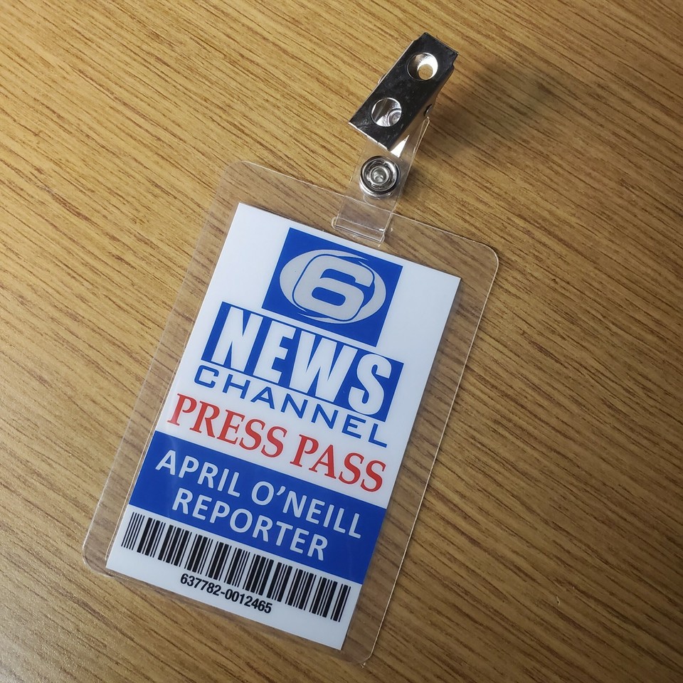 Teenage Mutant Ninja Turtles ID Badge - April O'Neil cosplay prop ...