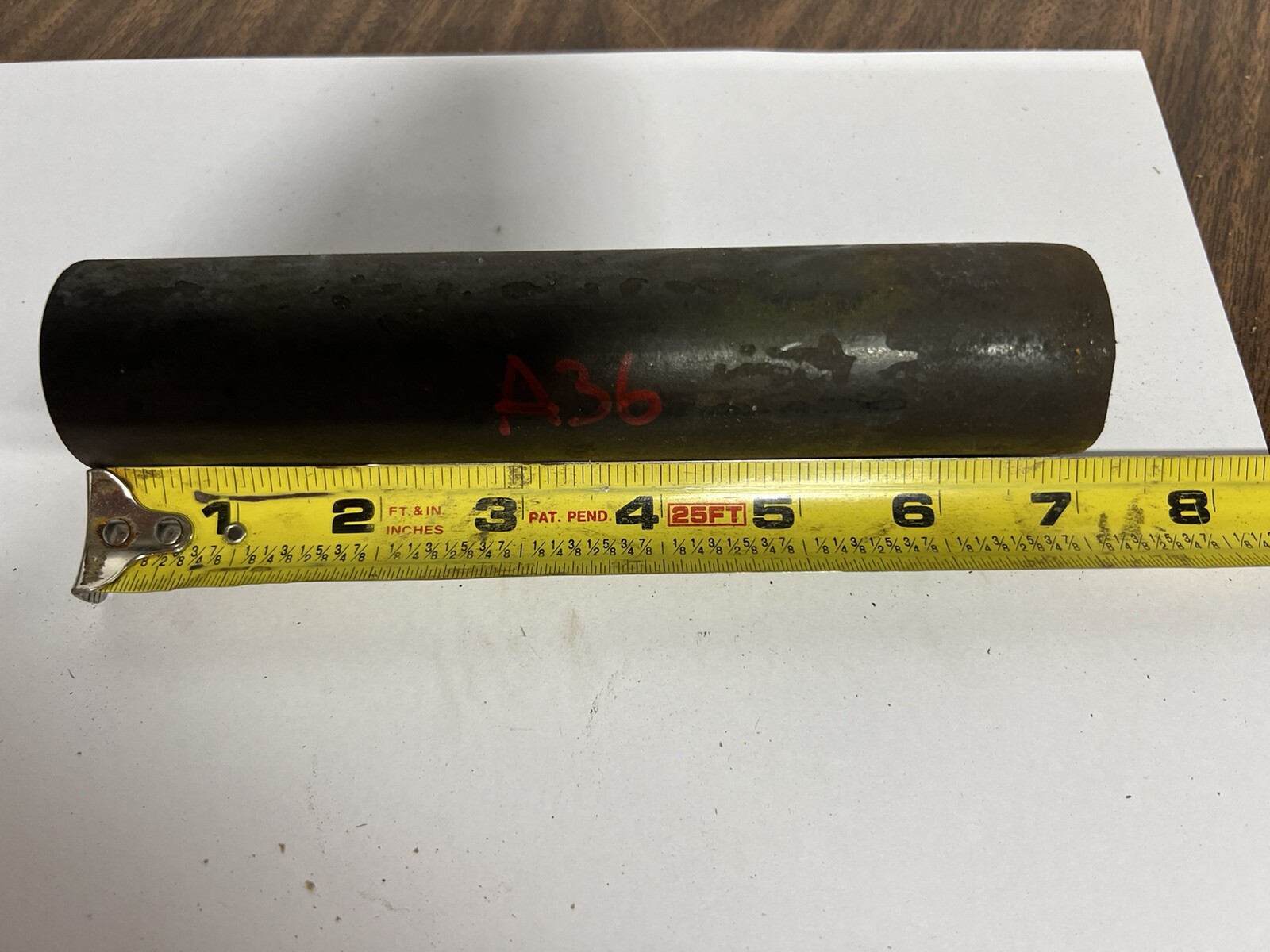 Single Piece A36 Hot Roll Steel Round Bar Stock 1 1/2” OD x ~7” | eBay