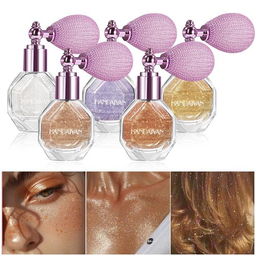 +Sparkle Glitter Body Powder Highlighter Spray Shimmer for Face and ...