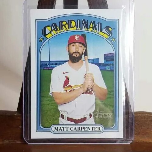 2021 Topps Heritage High Number - #677 Matt Carpenter SP French Text | eBay