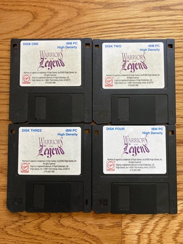 Warriors of Legend (1993, PC, DOS) - Tested & Works - Disks only - Free ...
