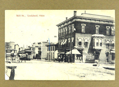 1916 LOCKLAND / CIN. OHIO STREET HORSE AND BUGGY STORES PICTURE ...