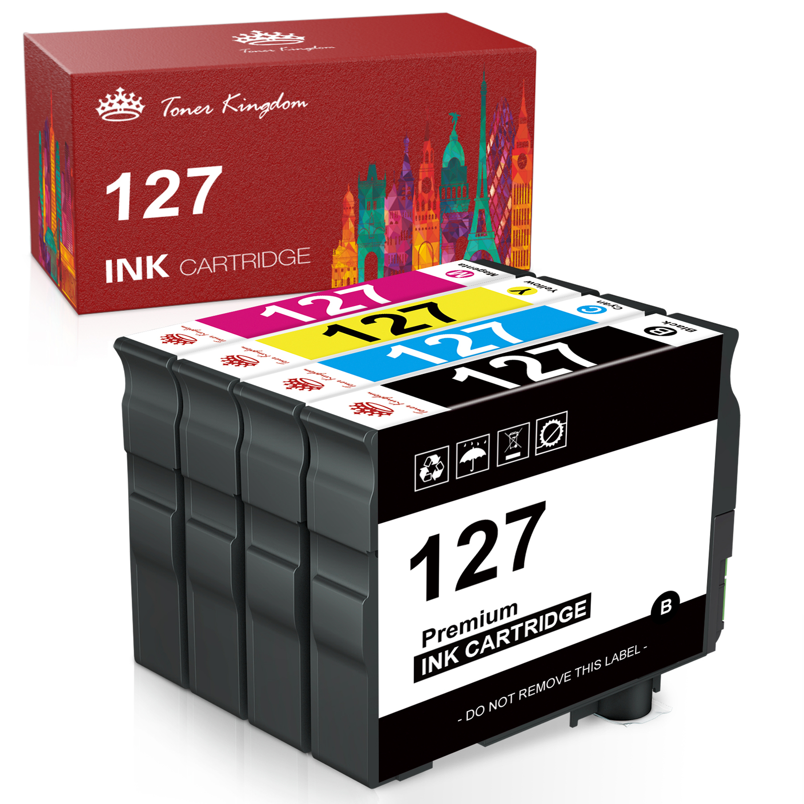 T127 Compatible Ink Cartridges for Epson 127 Fits Stylus NX530 ...