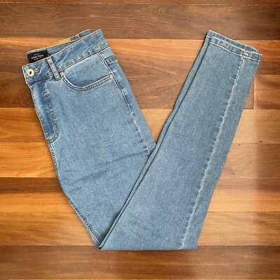 Factorie High Rise Blue Skinny Jeans | eBay Australia