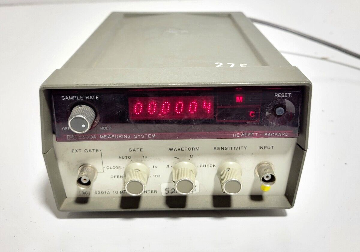 HP 5300A MEASURING SYSTEM 5301a 10 MHZ COUNTER | eBay