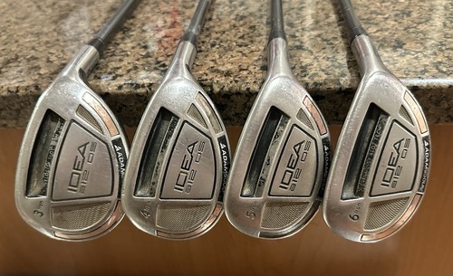 Adams Idea a12OS (3 Iron, 4 Iron, 5 Iron, 6 Iron) Hybrid Set w ...