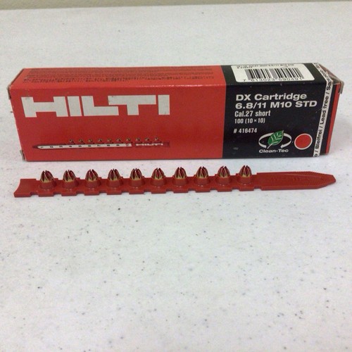 NEW, HILTI 416474 DX CARTRIDGE 6.8/11 M10 STD CAL 29 SHORT, FREE ...