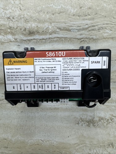 S8610U Universal Intermittent Pilot Ignition Control Module L29 Open ...