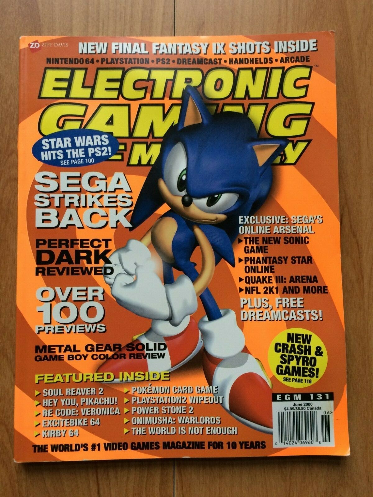 Electronic Gaming Monthly EGM June. 2000 #131, Final fanasy IX, SEGA ...