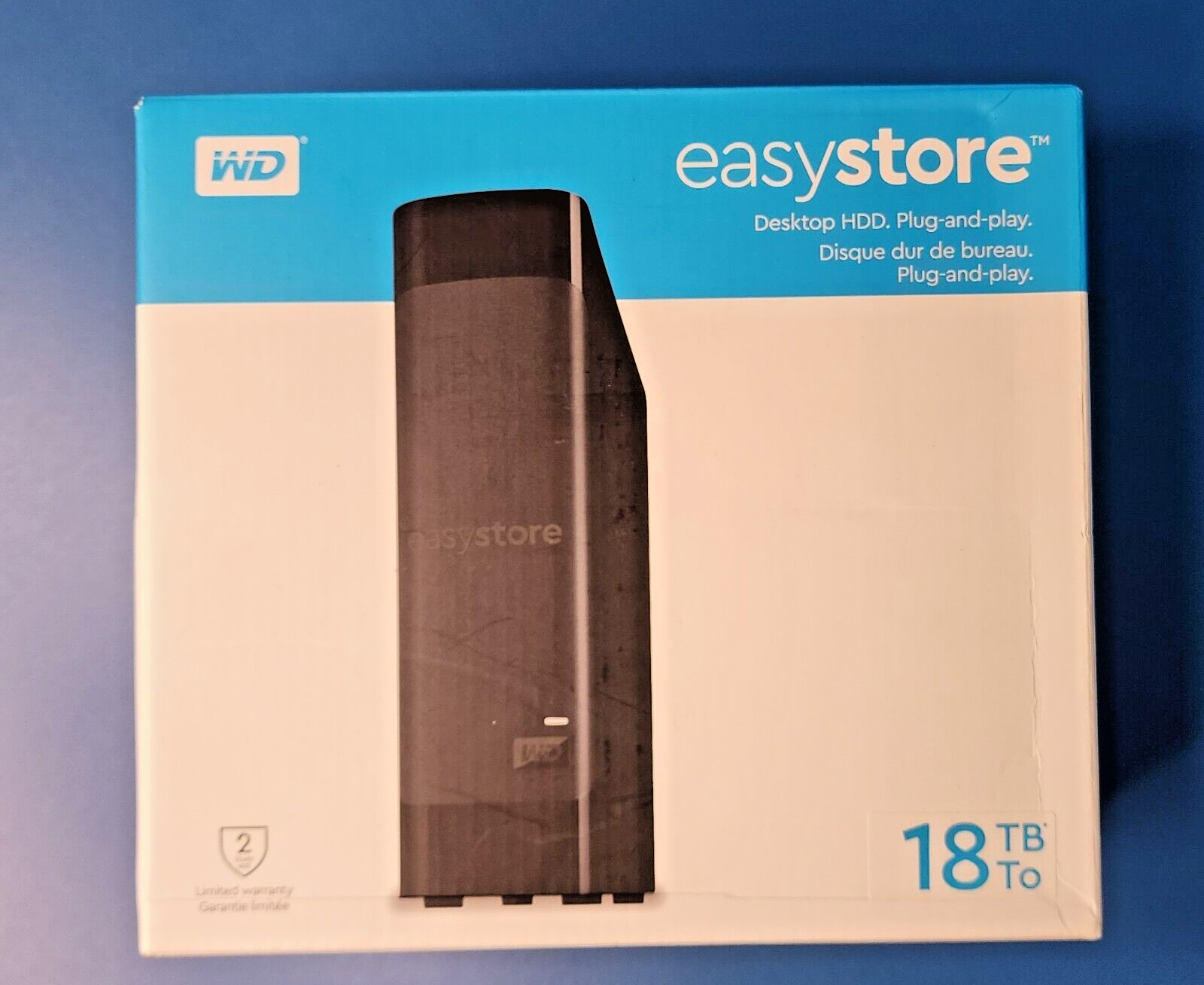 WD Easystore 18TB Desktop External Hard Drive, Plug-and-Play, Backup ...