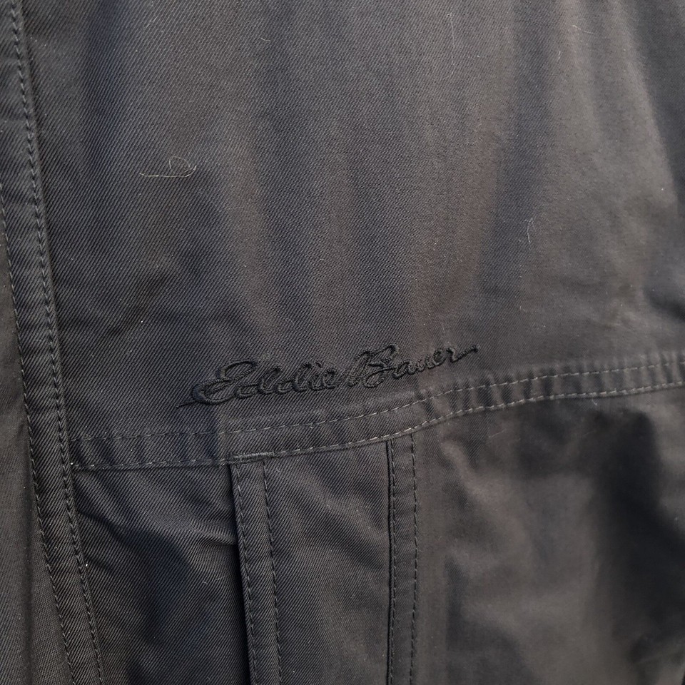 Eddie Bauer Black Heavy EB650 Down Weather Edge Hooded Parka Jacket ...