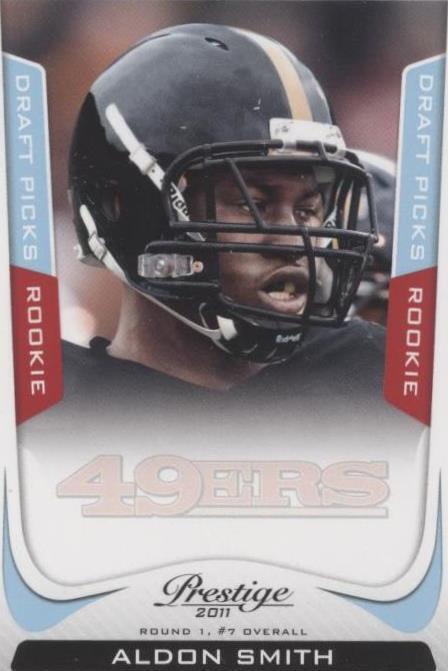 2011 Panini Prestige - Rookie Aldon Smith #206 Draft Picks Light Blue ...