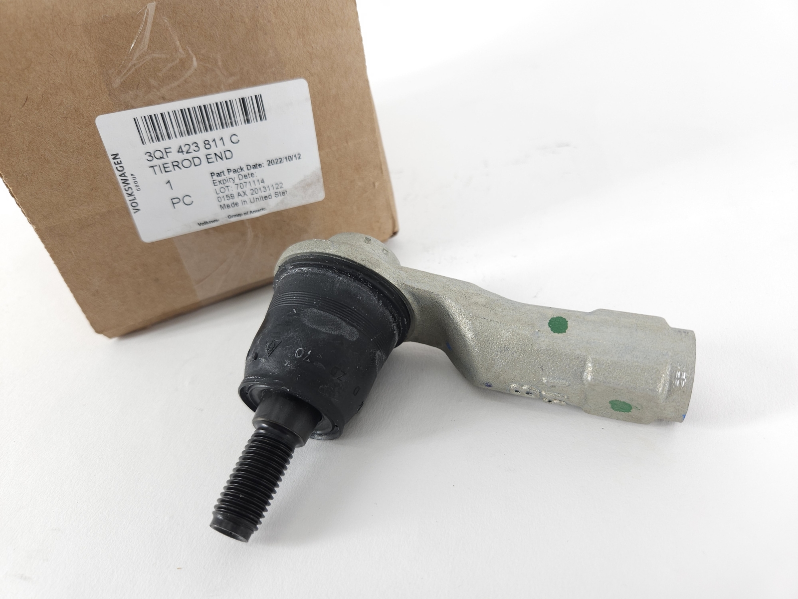 Genuine OEM VW 3QF-423-811-C Driver LH Outer Tie Rod End 2018-2023 ...
