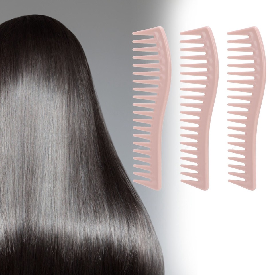 10PCS Hair Detangling Comb Plastic Wide Tooth Compact Professional ...