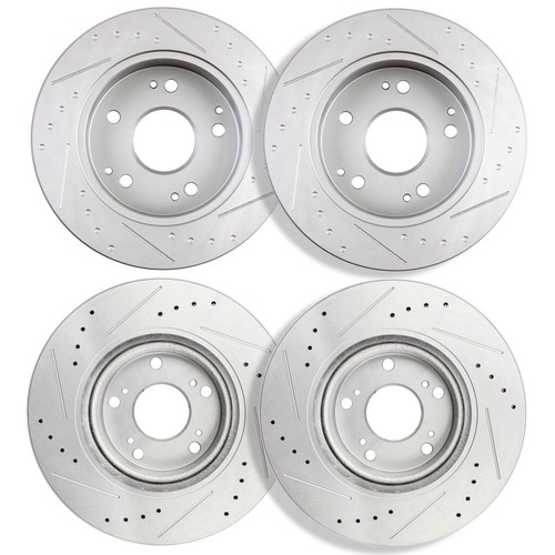 Front And Rear Kit Brake Discs Rotors Set For 02 03 04 05 06 Acura RSX ...