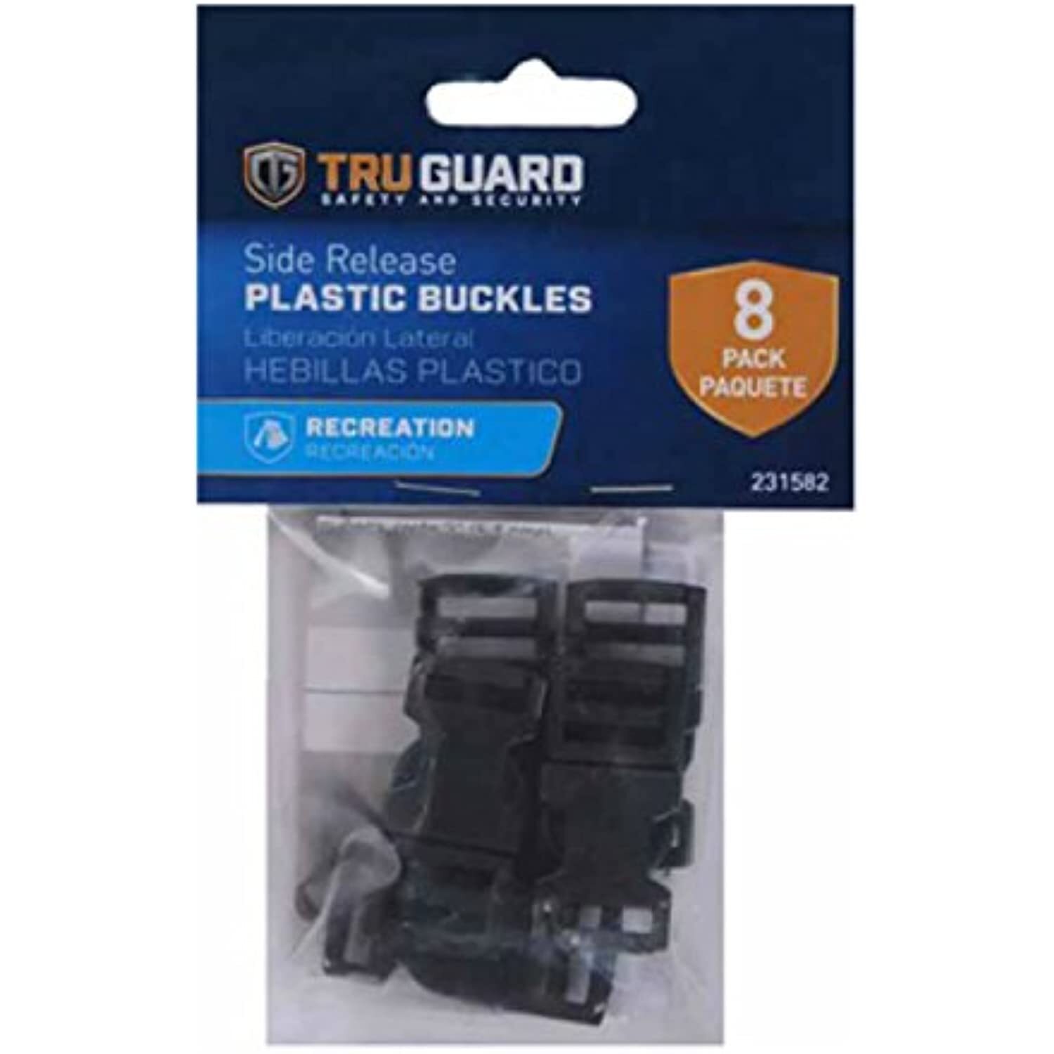 Tru-guard 642741 Side Release Plastic Buckles, Large, 8-pack | eBay