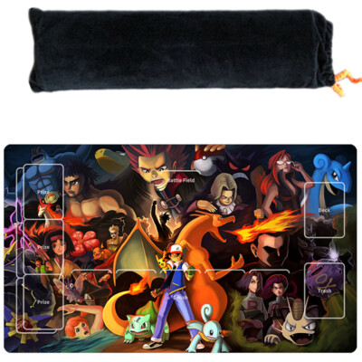 Charizard Pokemon Playmat TCG Card Game Play Mat Gaming Desk Mat Mouse ...