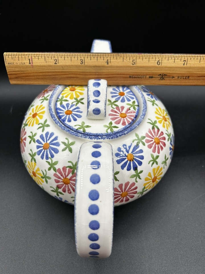 Vintage Germany Hand Painted Teapot Kettle Flowers Floral Details 3965 ...