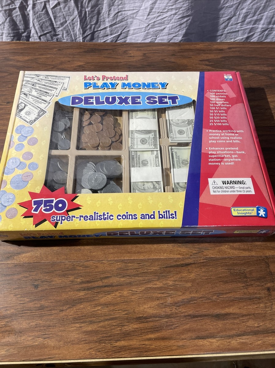 Education Play Money Lot Of 5 Packs New ETA Hand2Mind Play Money