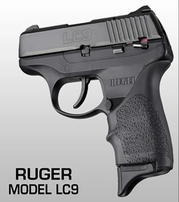 Rubber Grip Sleeve For Smith & Wesson M&P 40 Shield, Ruger LC9, Black ...