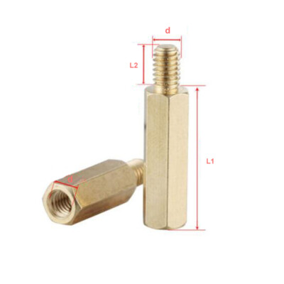 M5 M6 Brass Hexagon Male Female Spacer Stud Hex Column Standoff Pillar ...