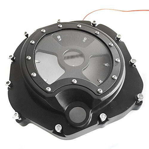 Blue LED See through Engine Clutch Cover For Kawasaki ZX14R ZZR1400 06 ...