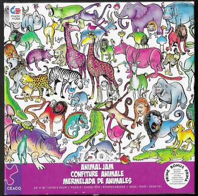 ANIMAL JAM - ZOO BY LYNN JOHNSTON - Complete - PUZZLE | eBay