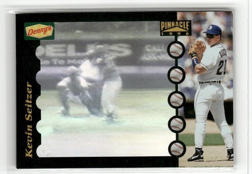 1996 PINNACLE DENNY'S HOLOGRAMS #26 KEVIN SEITZER MILWAUKEE BREWERS | eBay