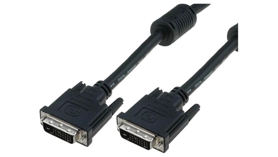 AK-320101-100-S Kabel dual link DVI-D (24+1) wtyk z obu stron PE 10m ...